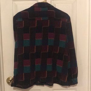 Alia | Tops | Bold Color Palette Design On Ladies Blouse | Poshmark